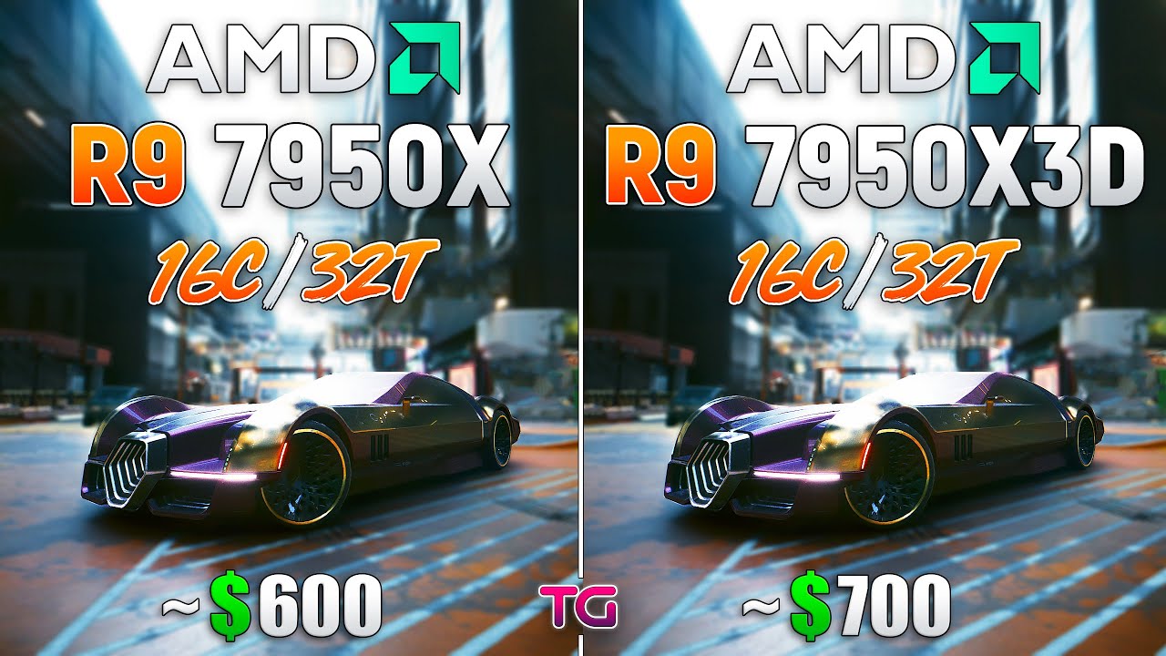 Ryzen 9 7950X3D vs Ryzen 9 7950X - Test in 10 games