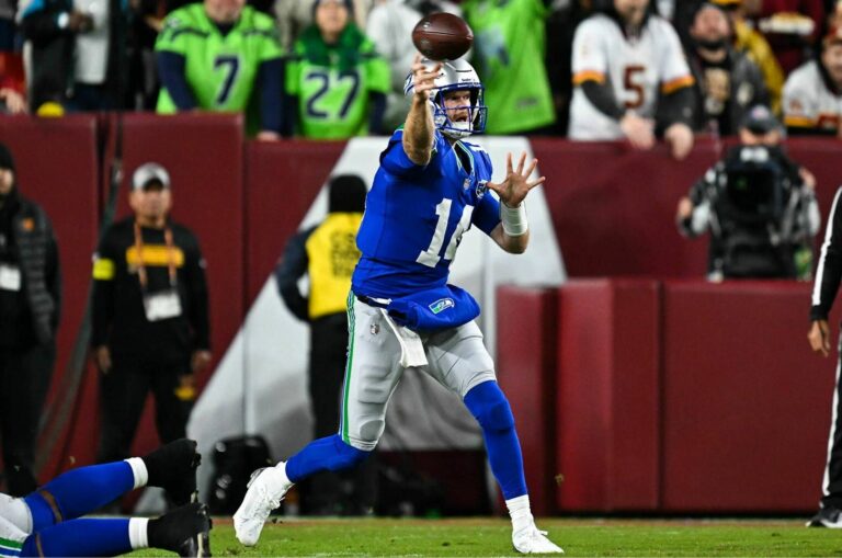 Seahawks’ Sam Darnold has refined his eyes and mechanics