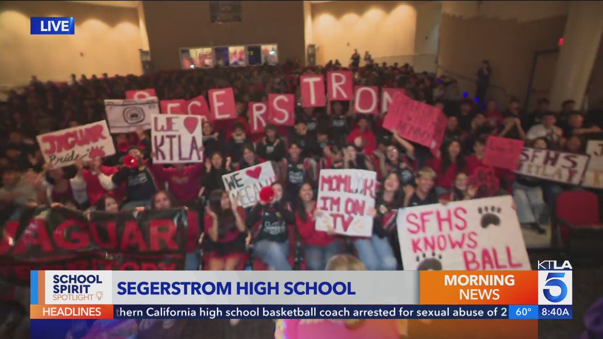 School Spirit Spotlight: Segerstrom High School (8am)