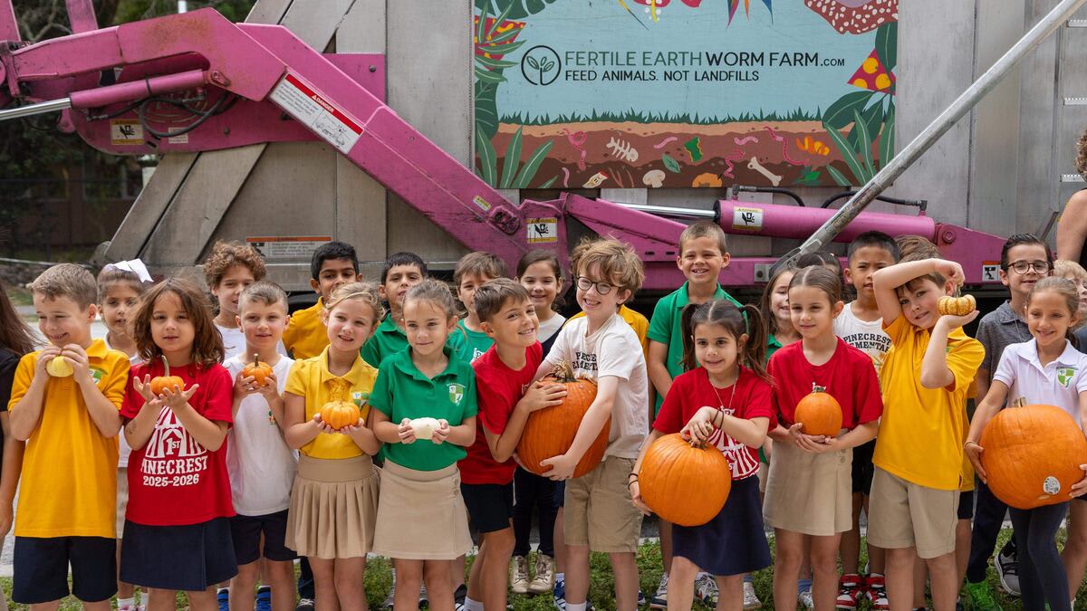 Rotting pumpkins stink for the environment. Miami schools teach kids ...