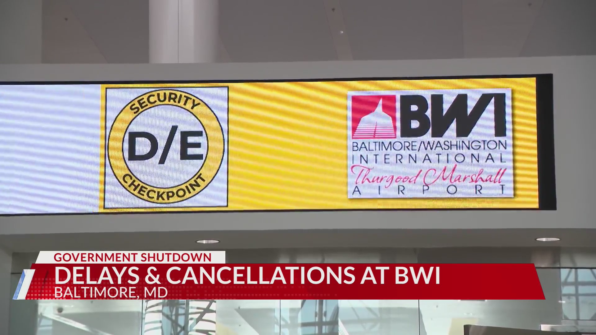 BWI passengers react to FAA's orders for airline flight cuts amid shutdown