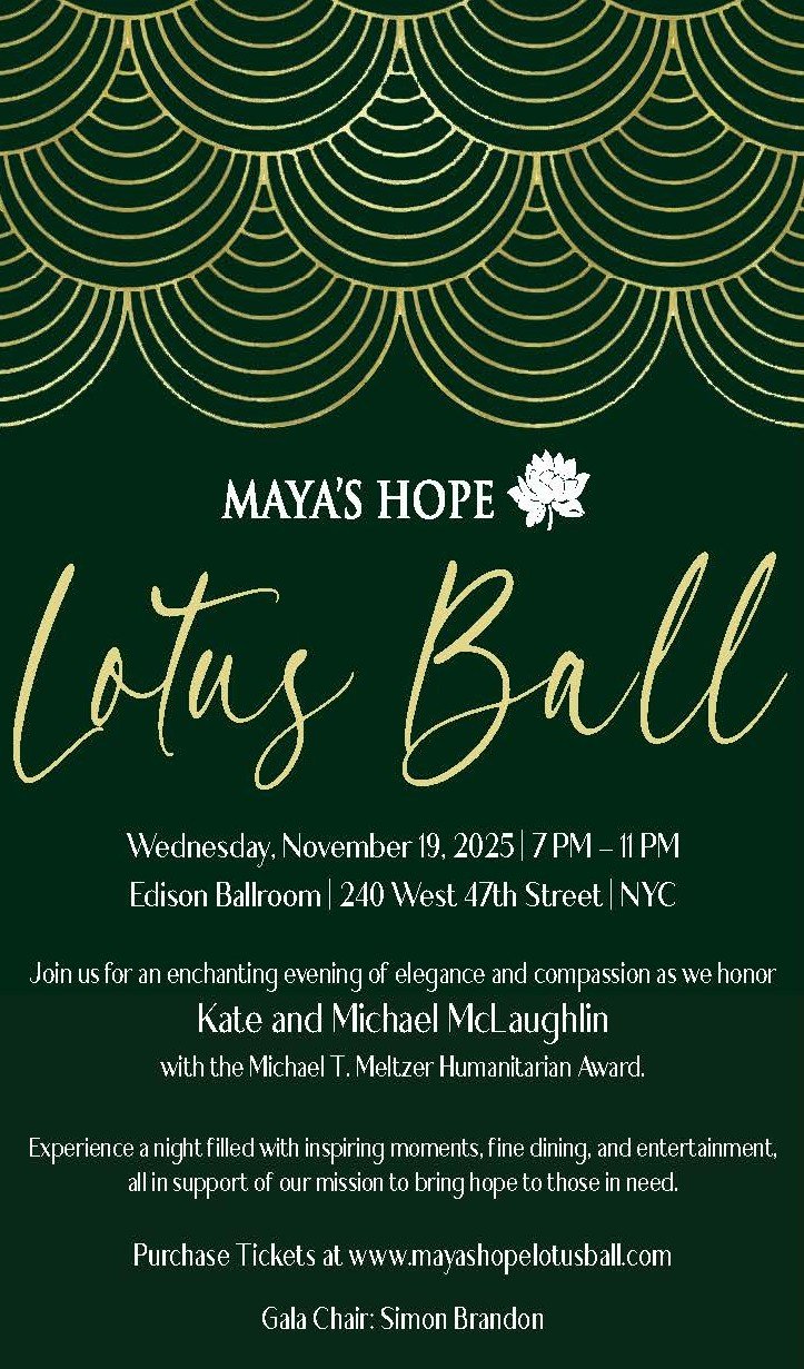 Maya’s Hope Lotus Ball, NYC