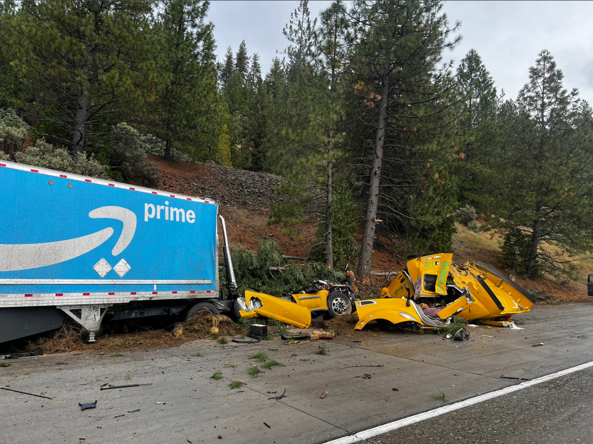Traffic delays on Interstate 80 near Alta after big rig crashes, CHP says