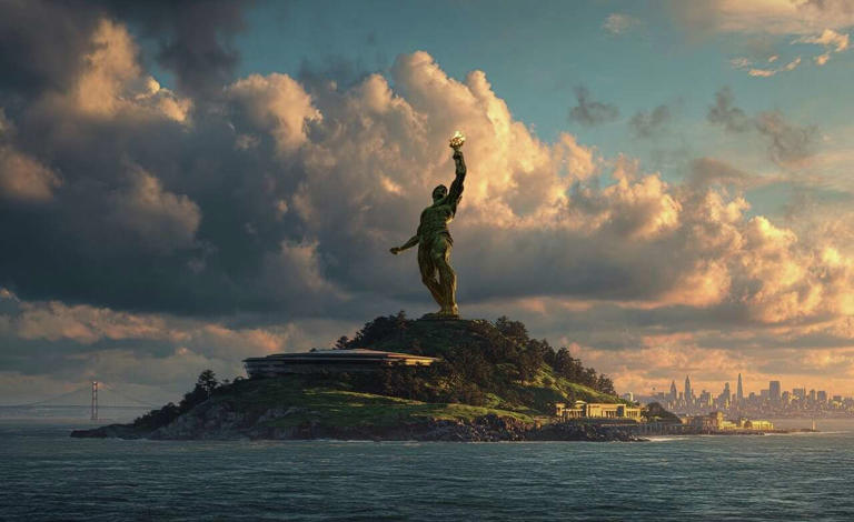 A year later, plans for a $450 million Prometheus statue on Alcatraz ...