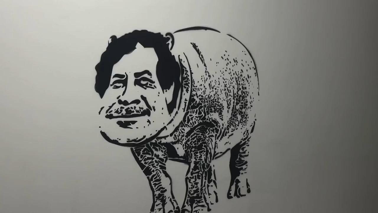 Colombian artists transform Pablo Escobar's hippos and excesses into art