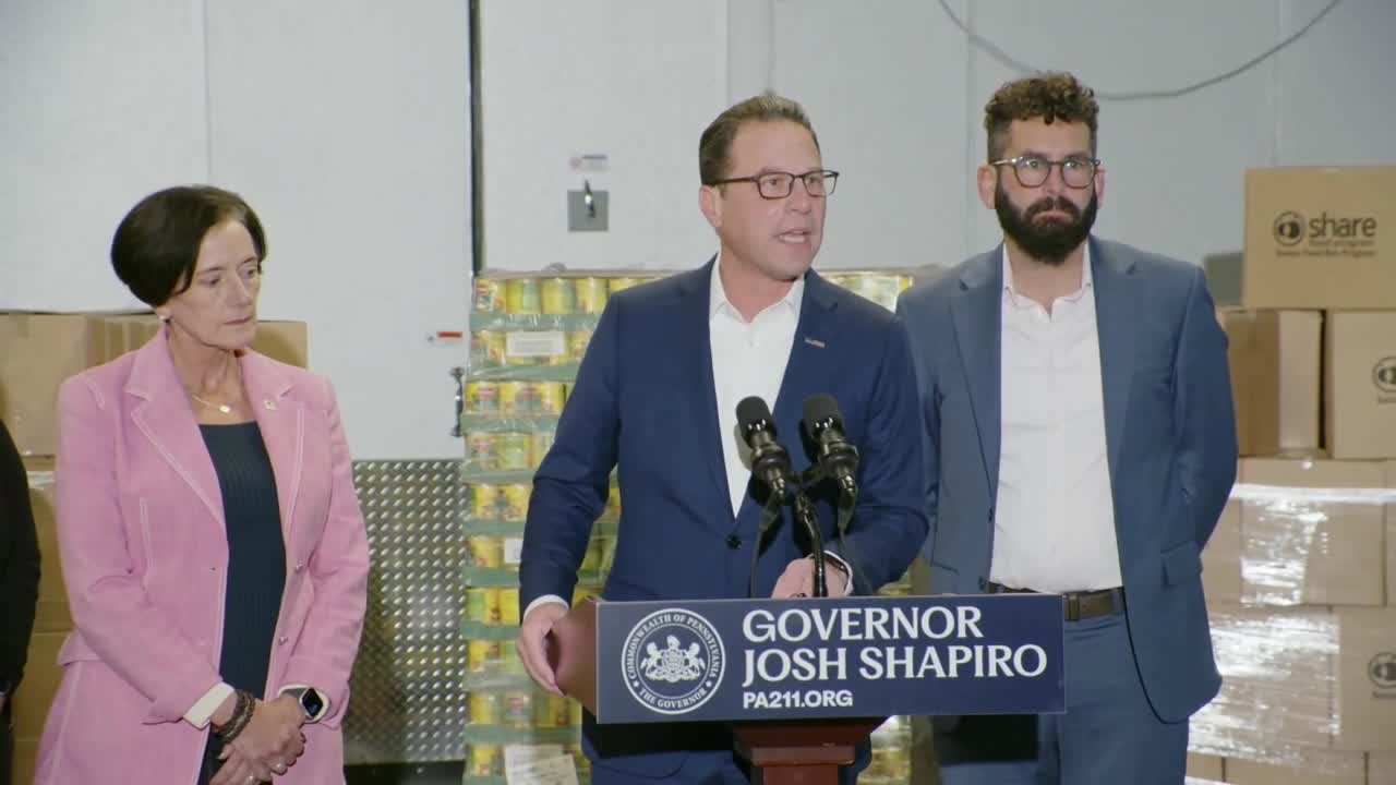 Pennsylvania Gov. Josh Shapiro says SNAP benefits are being distributed ...
