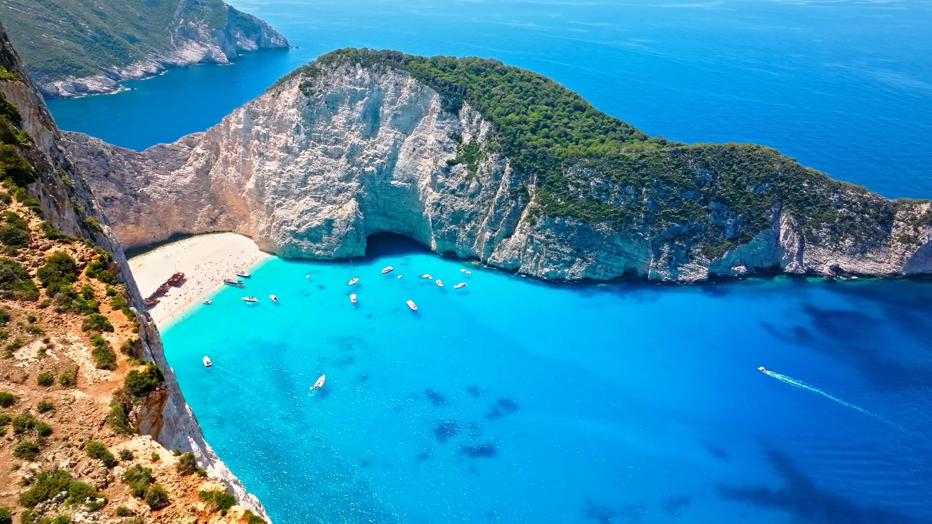 Zakynthos: Drone Explores Greece's 'Zante' Island In The Ionian Sea