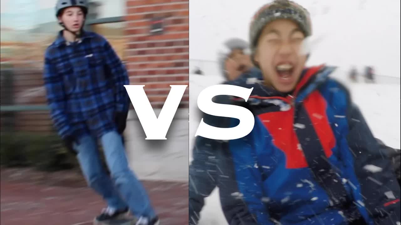 SKATEBOARDING vs SNOWBOARDING: THE ULTIMATE BATTLE