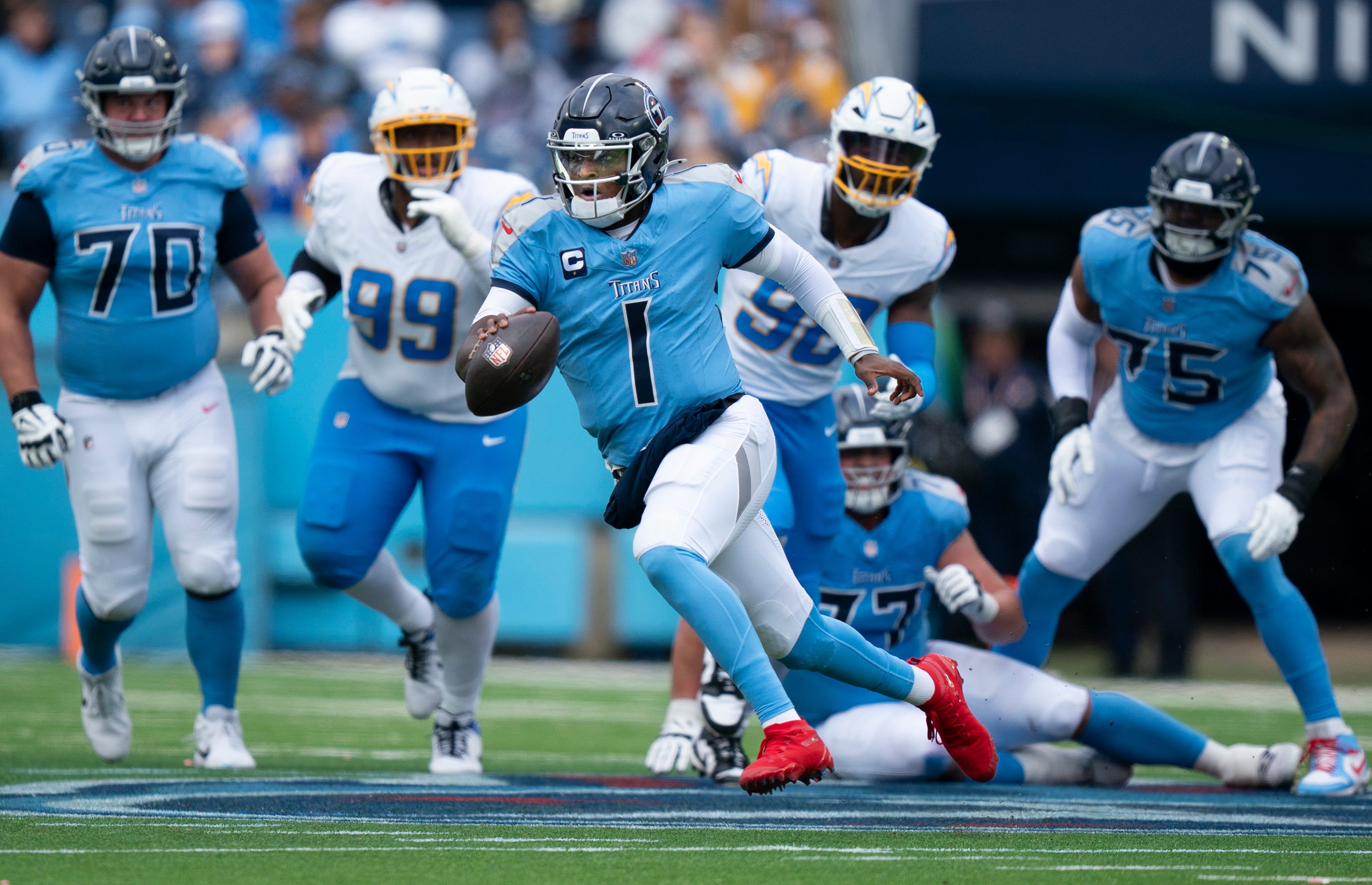 Tennessee Titans to focus on rookie development in second half of season