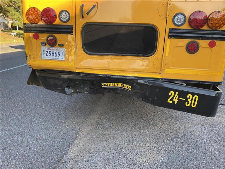 School bus crash reported on Hwy 107 in Pineville