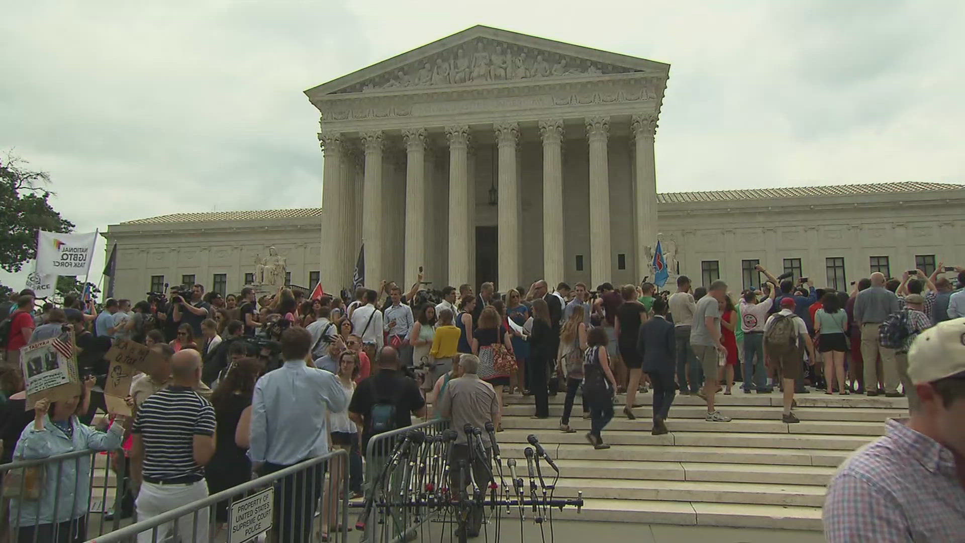 Justices on the SCOTUS are weighing a bid to overturn same-sex marriages across the nation