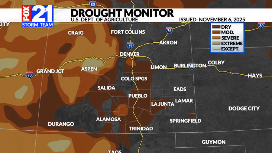 Dry conditions return across Colorado, but a wetter outlook could be ahead