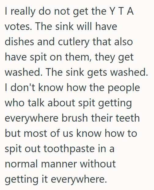His Roommate Said Brushing Teeth In The Kitchen Was Gross And To Stop ...