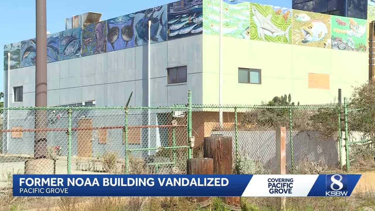 Vandals target historic NOAA building in Pacific Grove