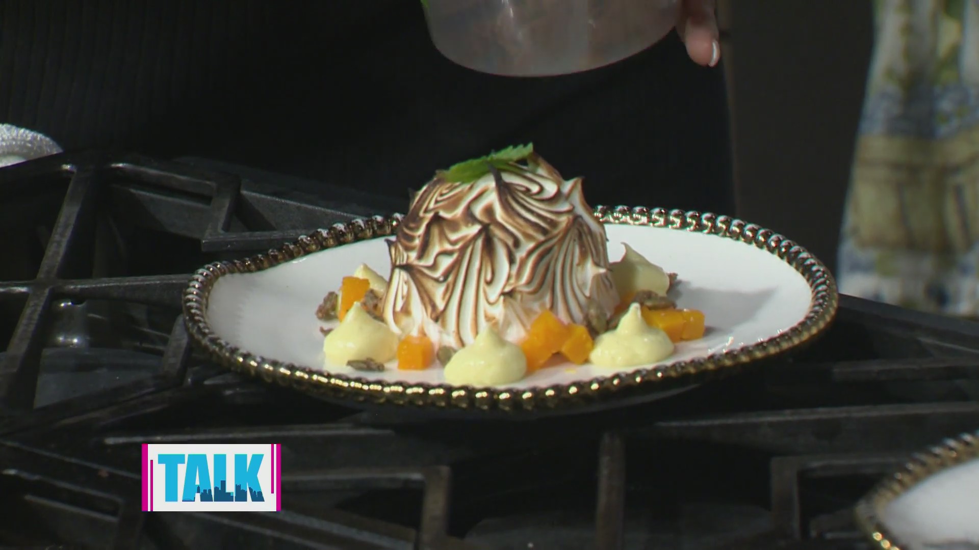 Making baked Alaska