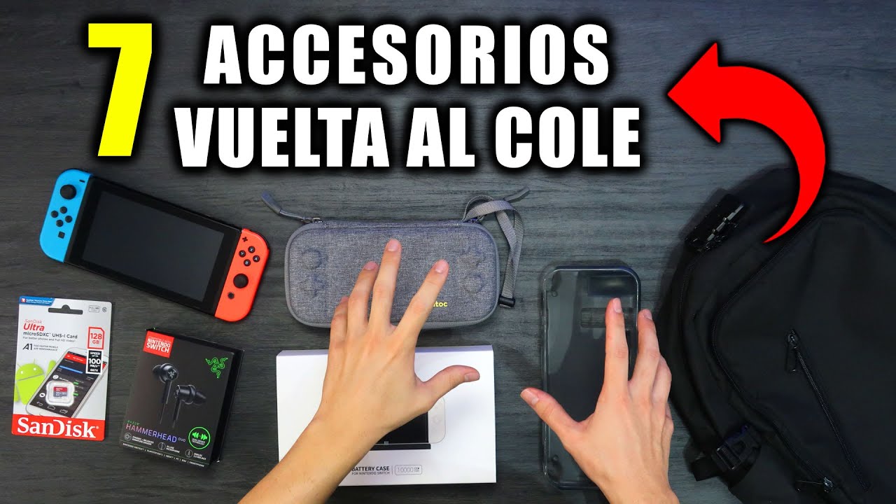 7 accesorios de Nintendo Switch para la vuelta al cole 😎 (muy útiles)