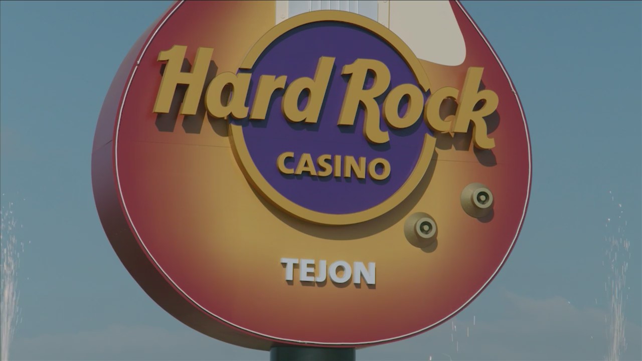 Hard Rock Casino Tejon unveils iconic guitar signage at Kern County complex