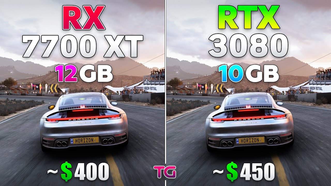 RX 7700 XT vs RTX 3080 - Test in 10 games