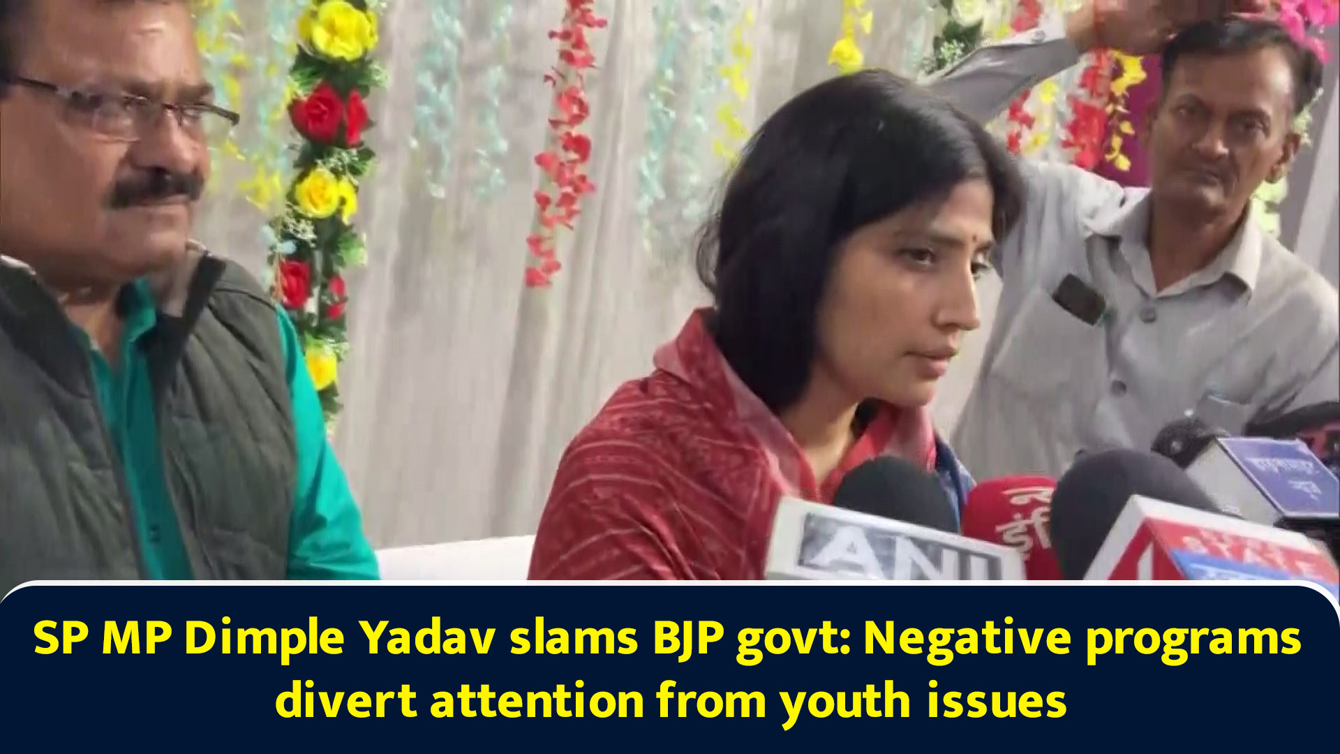 SP MP Dimple Yadav slams BJP govt: Negative programs divert attention ...