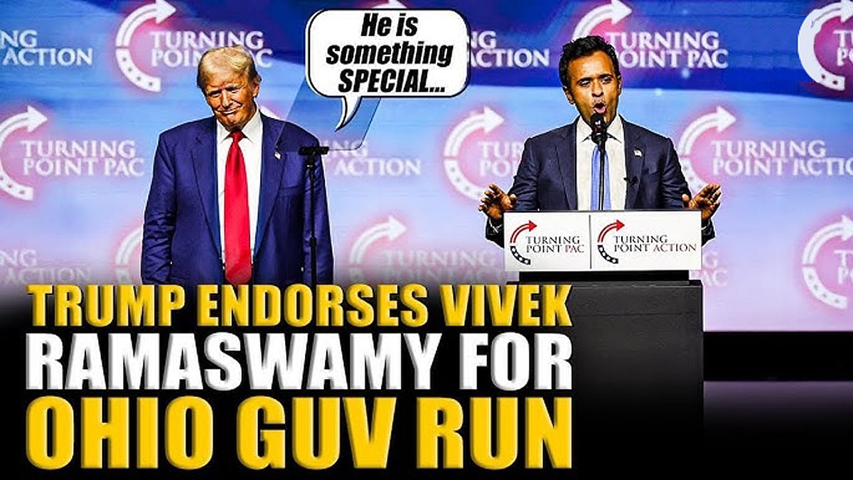 US President Trump endorses Vivek Ramaswamy for Ohio Governor
