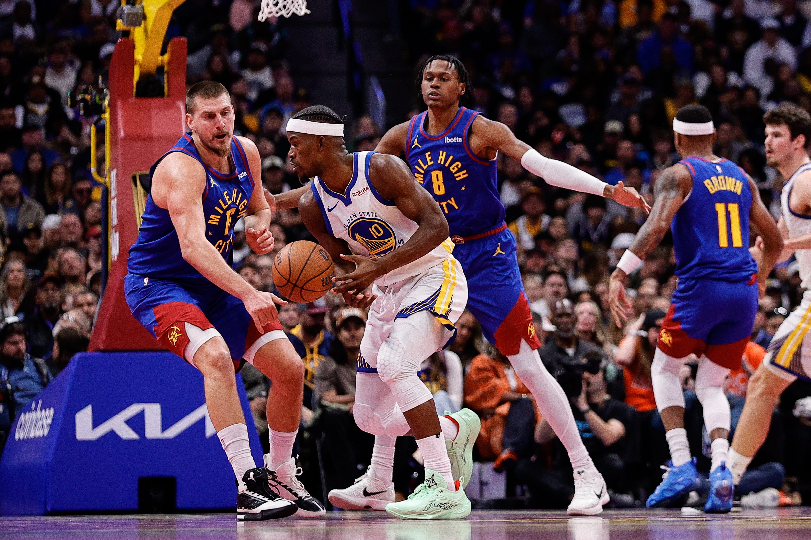 Short-handed Warriors drop NBA Cup opener to Nuggets in blowout fashion ...