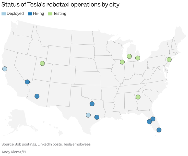 These are the states where Tesla is racing to hit Elon Musk's end-of ...