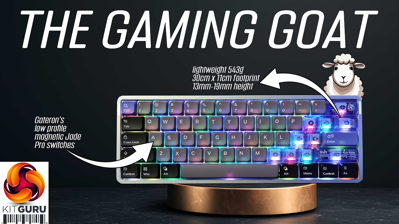 NuPhy Air60 HE keyboard - world's first, low profile HE