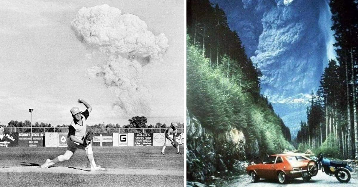 Uncanny Photos of 1980's Mount St. Helen Eruption