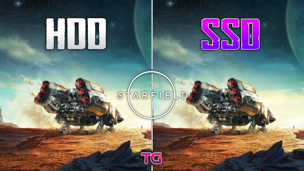 Starfield: HDD vs SSD - Huge difference