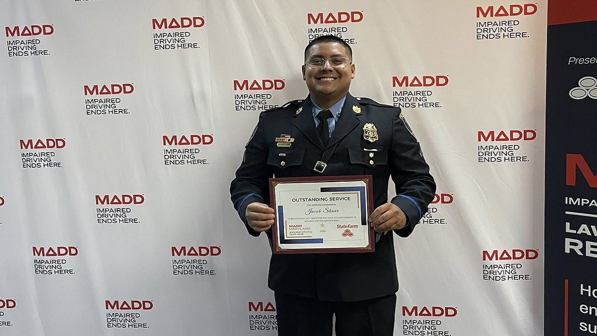La Plata Officer Garners Third DUI Enforcement Honor