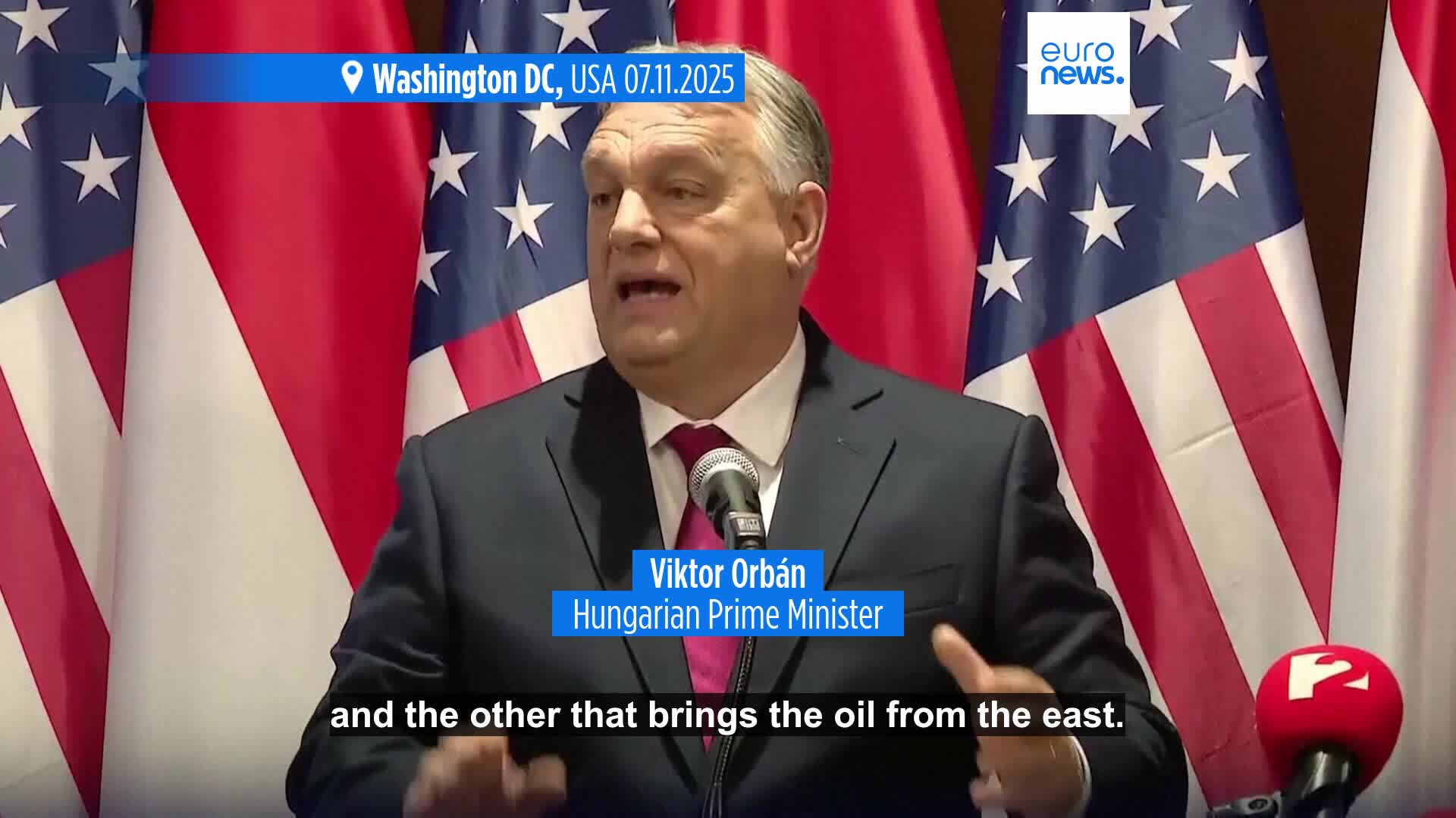 Orbán says Trump has agreed to grant Hungary an exemption from sanctions on Russian energy purchases