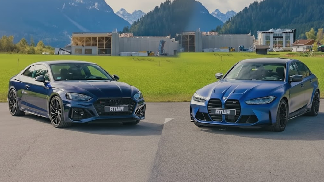 BMW M3 Competition vs. Audi RS5 Drag Race