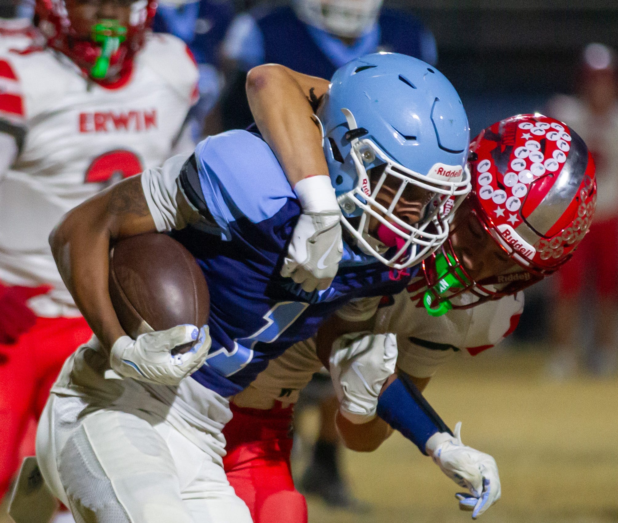 Erwin football bounces undermanned Hunter Huss out of NCHSAA 5A ...