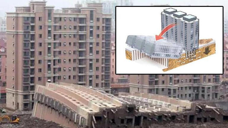 Gebze'dekinin aynısı Şanghay'da yaşandı! Peş peşe çöküyor: 'Temeli olsa ...