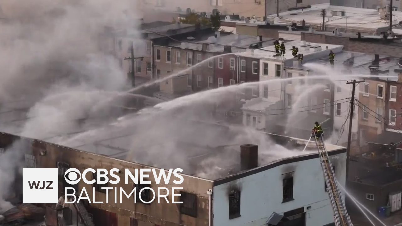 Massive 4-alarm fire engulfs Baltimore warehouse in Remington neighborhood