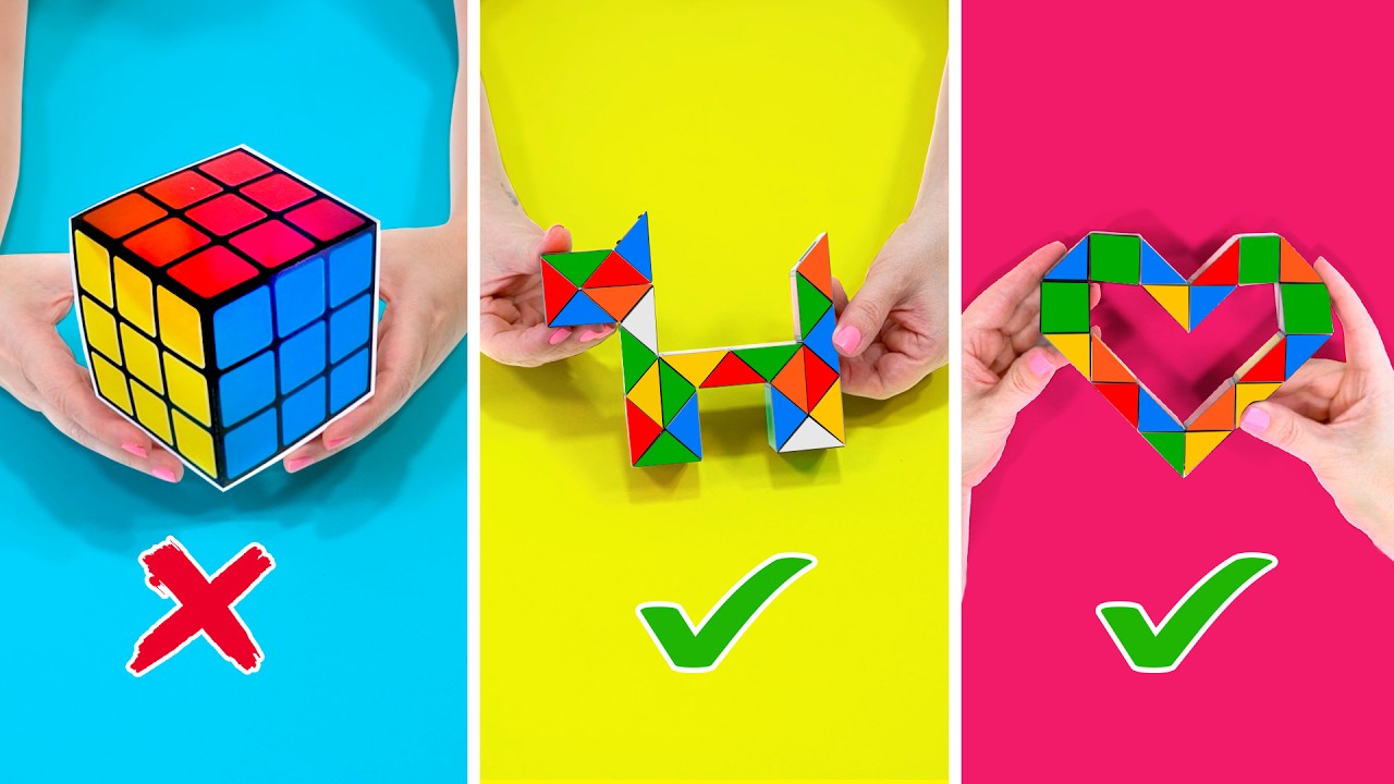 COMO FAZER CUBO FLUTUANTE MÁGICO 💙 ️ Pintura Divertida e Jogos com ...