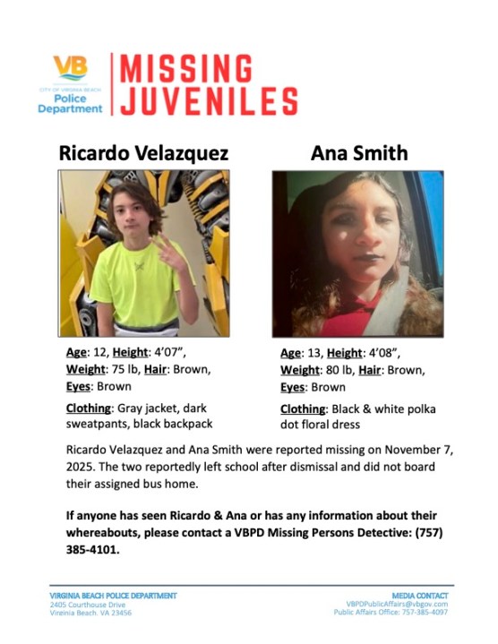 Missing Virginia Beach children found safe