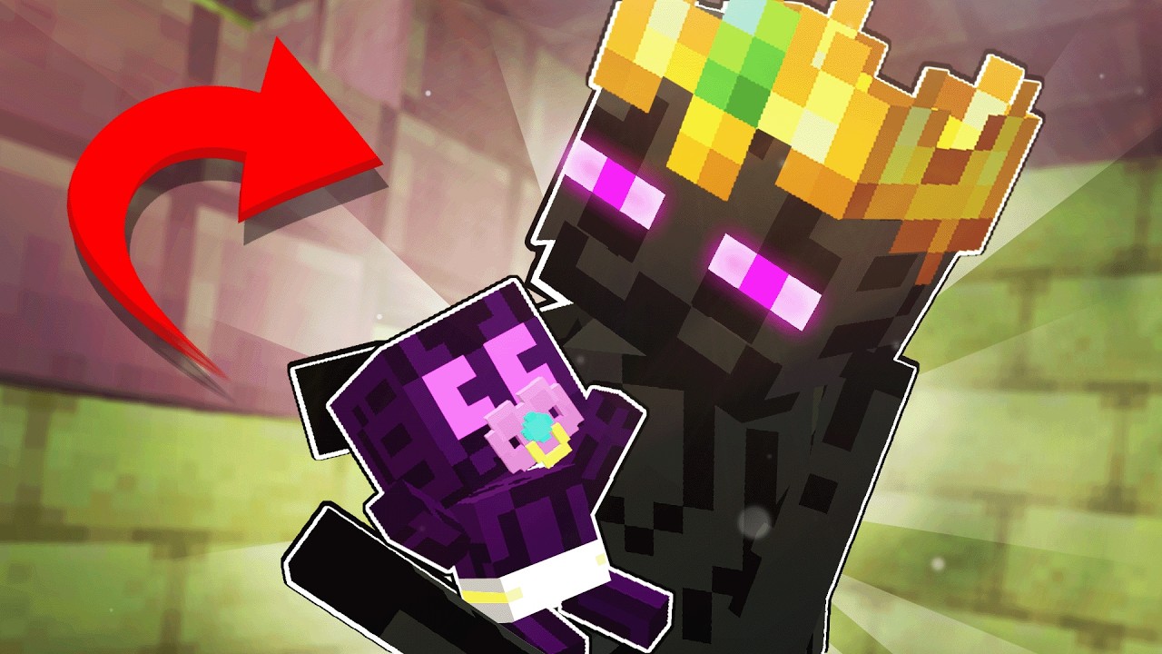Evolving from a baby into a powerful Minecraft enderman lord