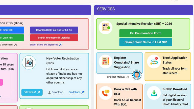 SIR in Bengal: Enumeration form goes live on ECI website - Link, steps ...