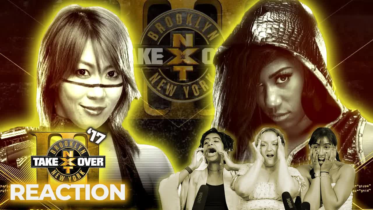An all-time banger: The girls watch Asuka vs Ember Moon @ #WWE NXT ...