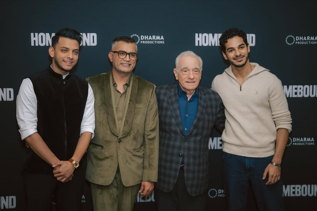Ishaan Khatter, Vishal Jethwa attend Homebound screening with Martin ...
