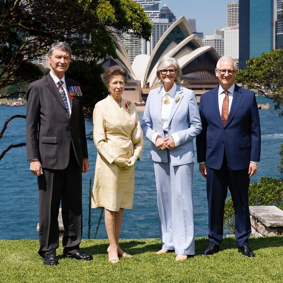 Princess Anne and her husband arrive in Australia for four day visit