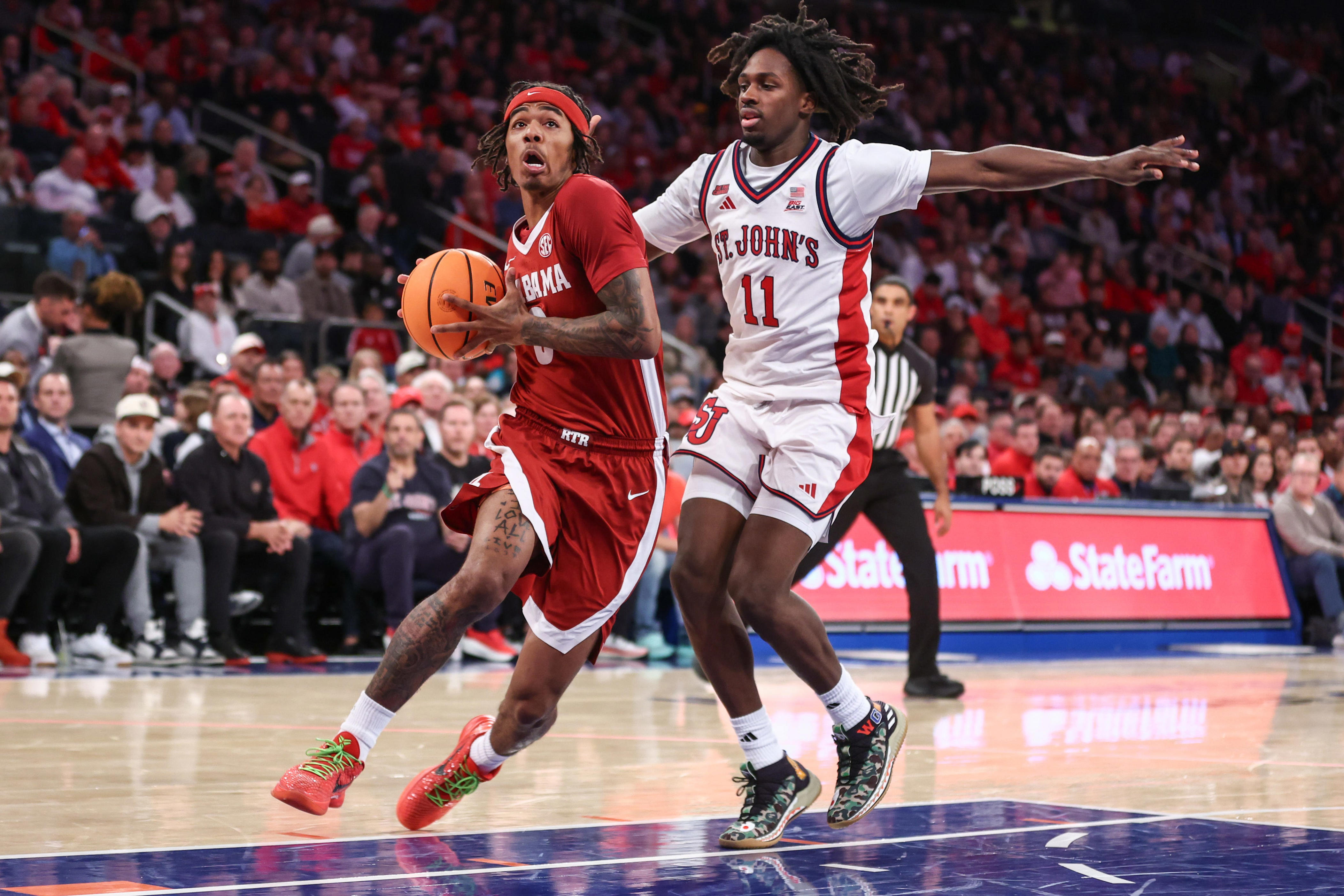 Alabama basketball rockets past St John's in Madison Square Garden ...