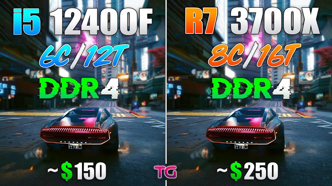 Ryzen 7 3700X vs Core i5 12400F - Test in 10 games (GAMIVO sponsors)