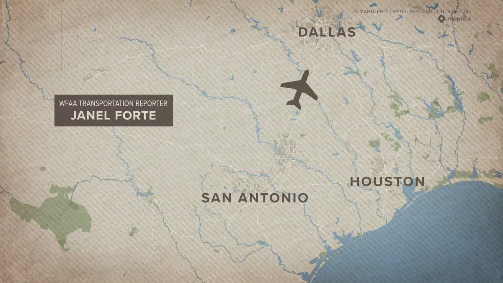 WFAA's Janel Forte traveled around Texas to show flight disruptions ...