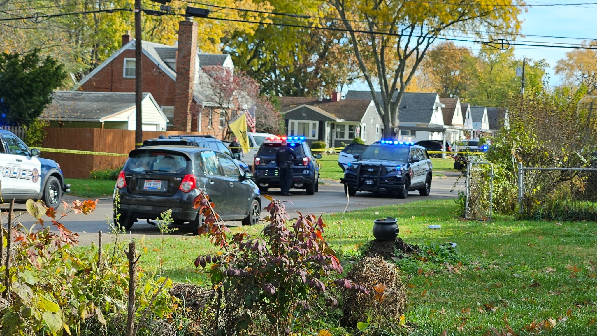 A large police presence reported in Kettering neighborhood