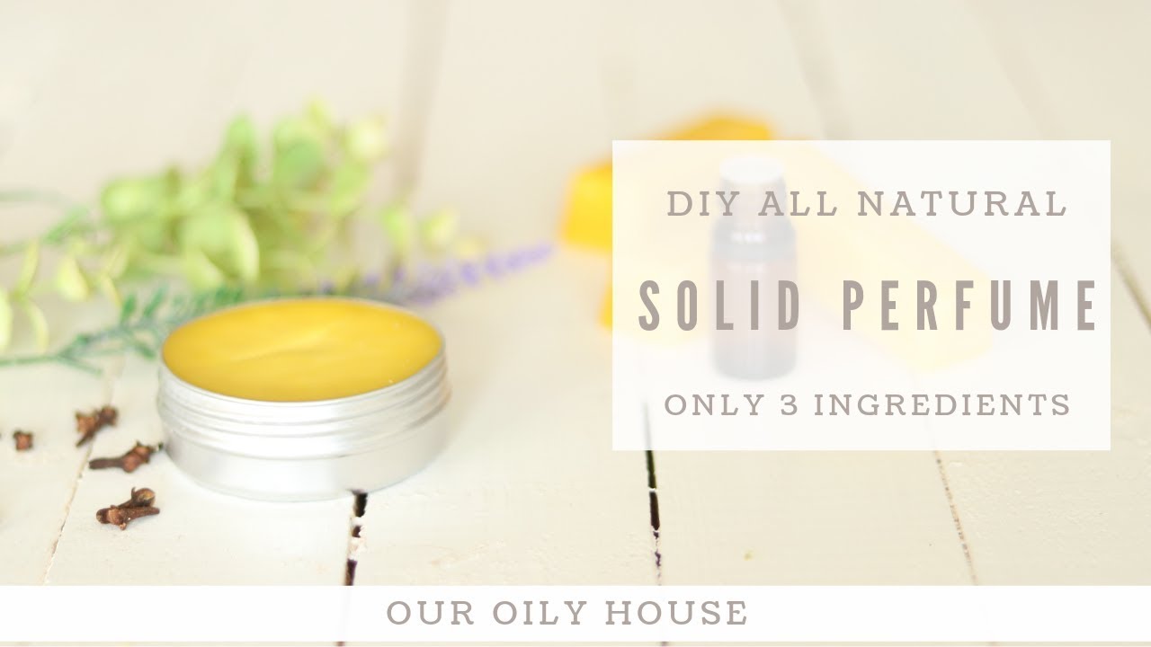 I made solid perfume with essential oils! 🥰