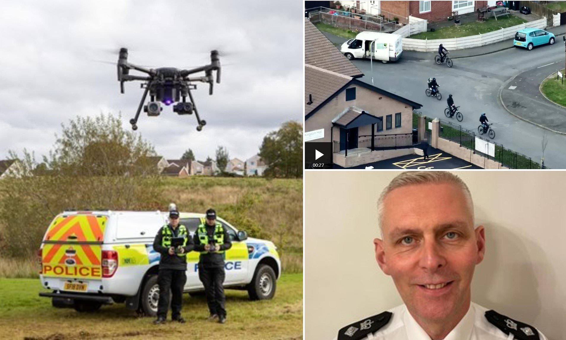 E-bike yobs face justice from the skies as cops deploy drones to chase them down