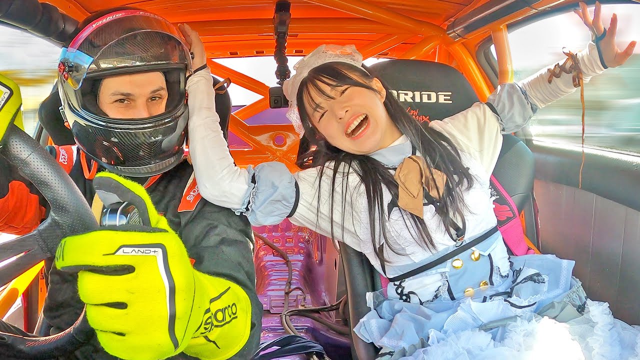 She regretted getting in my drift car!
