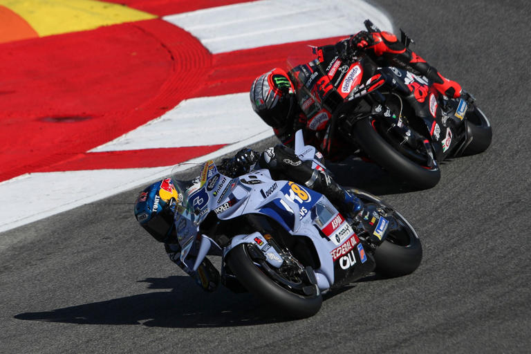 MotoGP Portuguese GP: Alex Marquez shakes off Pedro Acosta for sprint win